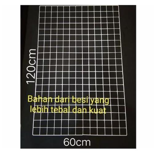 Jual ram besi tanpa bingkai ukuran 120 x 60 cm hitam dan putih - Putih ...