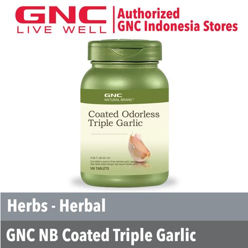 Jual GNC NATURAL BRAND COATED ODORLESS TRIPLE GARLIC (030767) - 100 ...