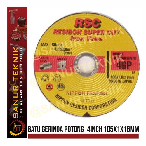 Jual NIPPON RESIBON Cutting Wheel RSC Super Cut / Batu Potong 4x1 105x1 ...