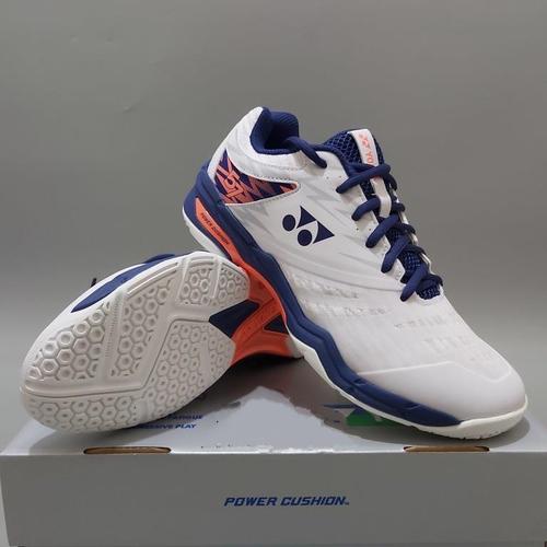 Jual NEW Sepatu Badminton Yonex Power Cushion SHB 57 EX White Neon ...
