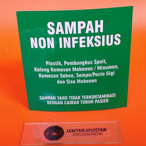 Jual Stiker - Sampah Non Infeksius | Tempat sampah | Stiker Kesehatan ...