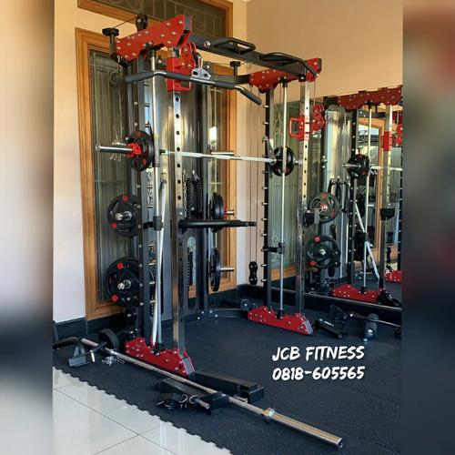 Jual Smith Machine Multi Fungsi Termasuk Plate dan Leg Press - Jakarta ...