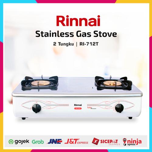 Promo Kompor Gas Rinnai RI 712T Gas Stove 2 Tungku RI712T Stainless ...