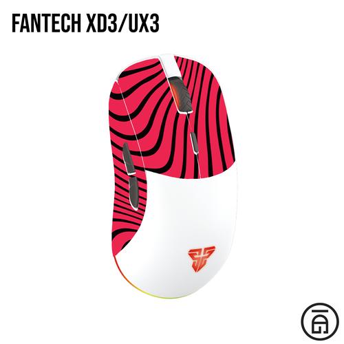 Jual Sticker Skin Protector Fantech XD3 UX3 Red & Black Waves Edition ...