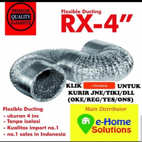 Jual Flexible Duct 4 inch / Flexible ducting 4 inchi panjang 100 meter ...