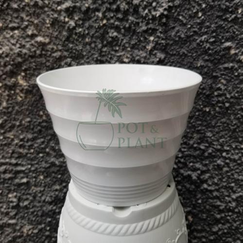 Jual Pot Plastik Mahkota 20 PUTIH - Tanaman - Bunga - Kota Depok ...