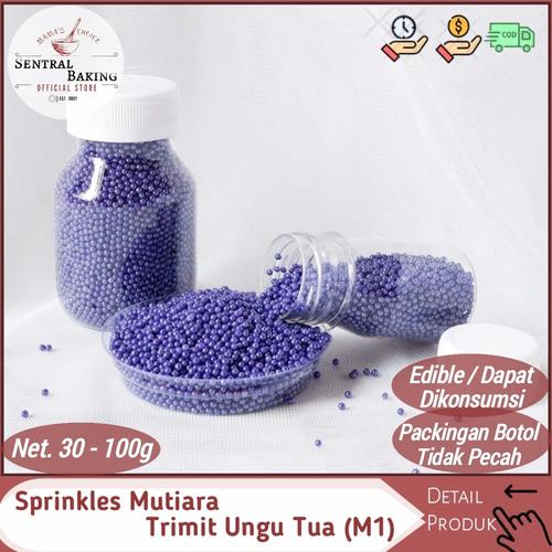 Jual Sprinkle Kue Mutiara Trimit Ungu Tua (M1) / Springkel Springkle ...