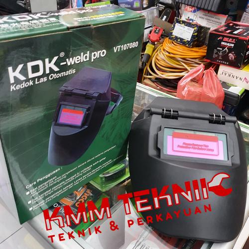 Jual KDK TOPENG LAS OTOMATIS VT107080 AUTOMATIC WELDING HELM WELD HALF ...