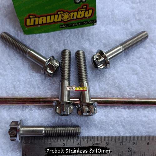 Jual BAUT PROBOLT STAINLESS NEW MODEL 8x40MM drat 12 panjang 4cm - Kota ...