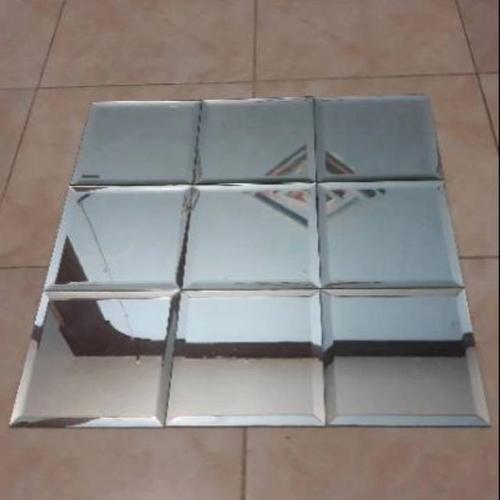Jual kaca cermin bevel dinding kotak ukuran 20×20cm tebal 5mm - bevel 1 ...