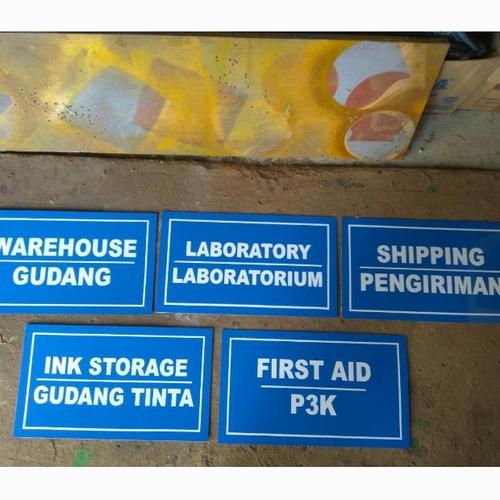 Jual sign board papan ruang rumah sakit mushola klinik kantor sekolah ...