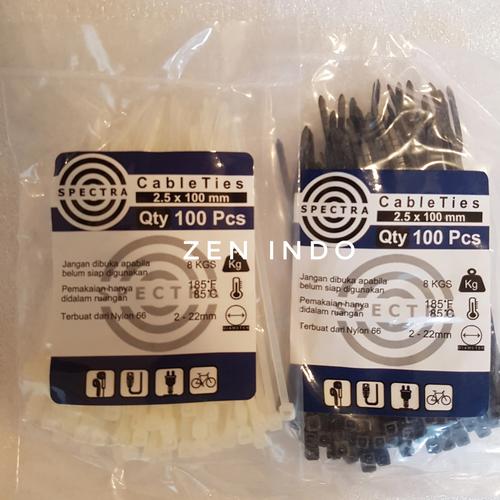 Jual Label Kabel / Marker Ties 2.5x100mm Qty 100pcs Putih Nylon 66 ...