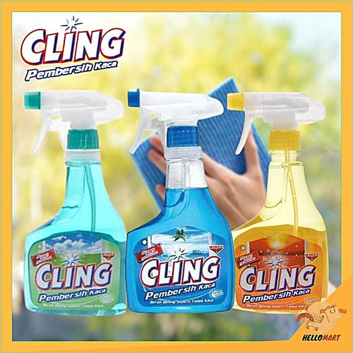 Jual ORIGINAL Cling Pembersih Kaca Botol 440ml / Glass Cleaner ...