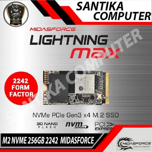 Jual Nvme Midasforce 256gb 2242 M2 Lightning Max Ssd Nvme Pcie Gen3 X4 ...