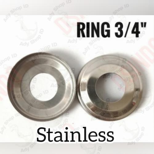 Jual ornamen ring pipa stainless ukuran ¾ in aksesoris pipa stainless ...
