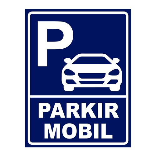 Jual SIGN STIKER 23x30 CM Tempat PARKIR MOBIL RAMBU K3 SAFETY LABEL ...