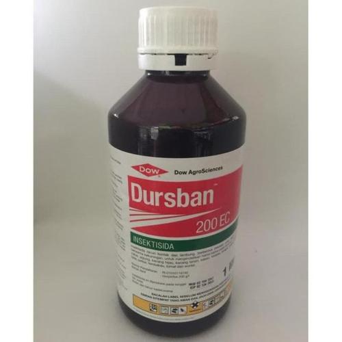 Jual ASLI Dursban 200 EC 1 Liter Insektisida Pembasmi Serangga Tanaman ...