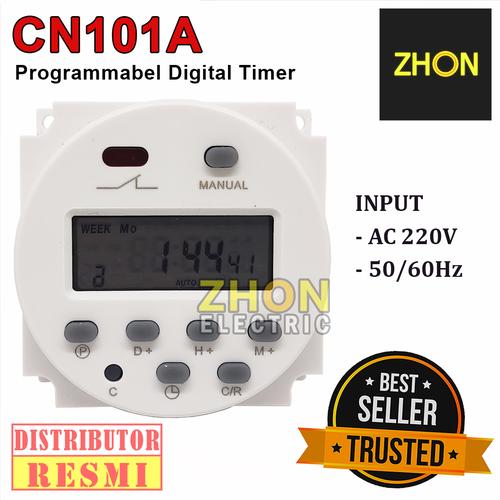Jual TIMER SWITCH DIGITAL CN101A TIME DELAY RELAY 220V AC - CN101A ...