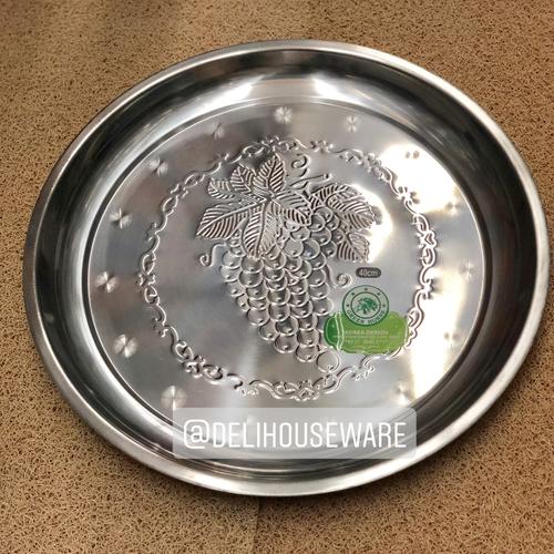 Jual Talam Stainless Steel Talam Anggur / Nampan / Baki Bulat / Talam ...