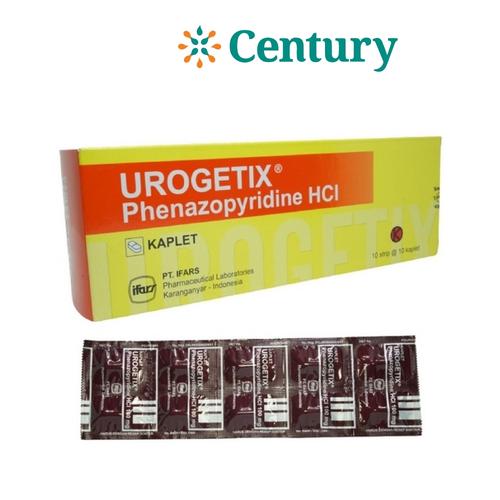 Jual UROGETIK 100MG 1 STRIP ISI 10 TAB/PHENAZOPYRIDINE/OBAT SALURAN ...