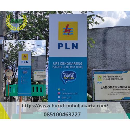 Jual Pylon sign PLN Jakarta 085100463227 pembuatan Totem/pylon office ...