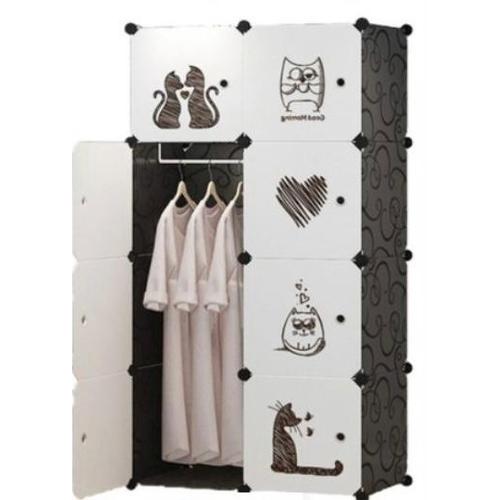 Jual LEMARI PLASTIK LEMARI PORTABLE BONGKAR PASANG LEMARI BAJU ANAK 2X4 ...