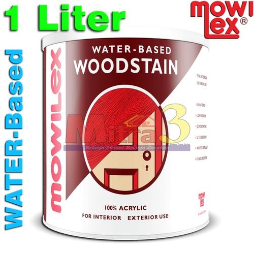Jual Cat Politur Kayu MOWILEX Woodstain 1L Plitur Vernis Waterbased Air ...