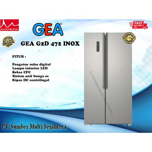 Promo GEA REFRIGERATOR SIDE BY SIDE 472 LITER G2D-472 INOX - Kota ...