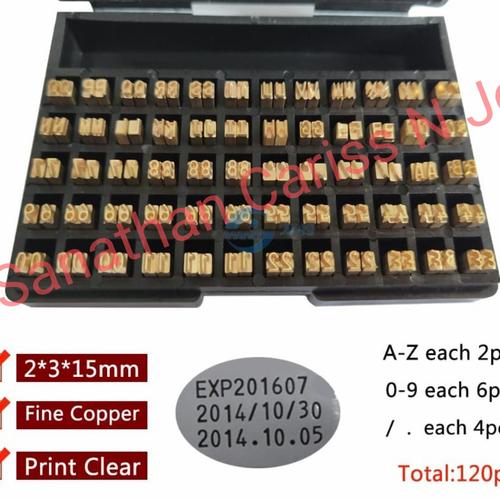 Jual karakter huruf angka untuk coding hp241 stamping - Kota Tangerang ...