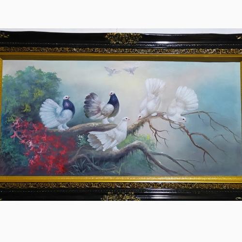 Jual lukisan burung merpati ukuran besar - Kab. Bandung - S@NJAYAPIGURA ...