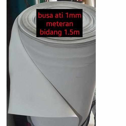 Jual Spon karet ati/busa hati/eva sponge 1mm meteran(lebar 150cm)-PUTIH ...