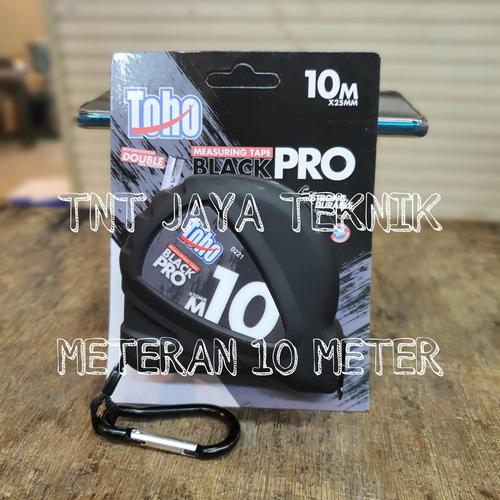 Jual METERAN 10 METER TOHO BLACK PRO PREMIUM / ALAT UKUR PLAT 10METER ...