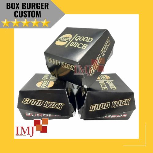 Jual BOX BURGER CUSTOM DUS BURGER KARDUS BURGER KEMASAN BURGER CUSTOM ...