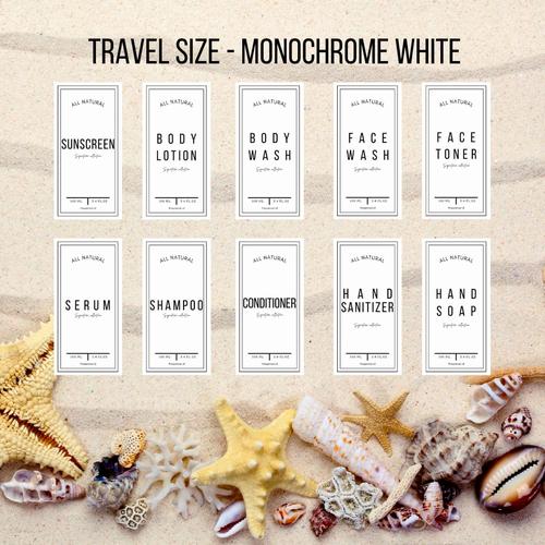 Jual Sticker Label Sabun Shampoo Serum Traveling Size Aesthetic - Hand ...