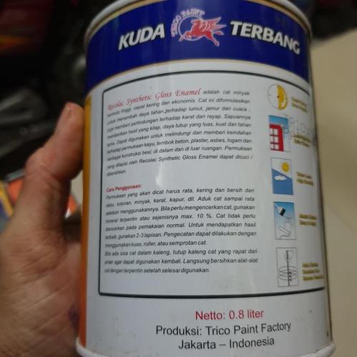Jual Cat Minyak kayu besi Recolac kuda terbang/ semua warna ready 1kg 1 ...