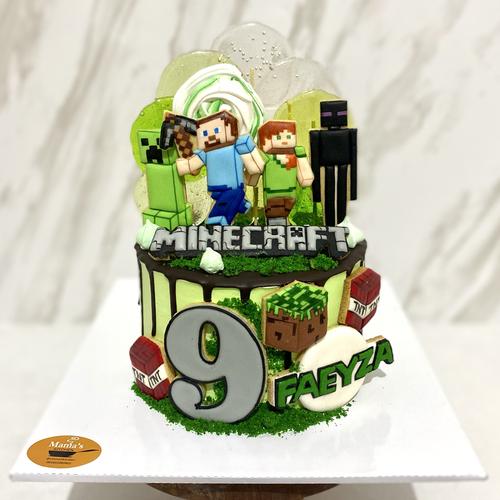 Jual Kue Ulang Tahun Minecraft & Roblox | Birthday Cake Buttercream ...