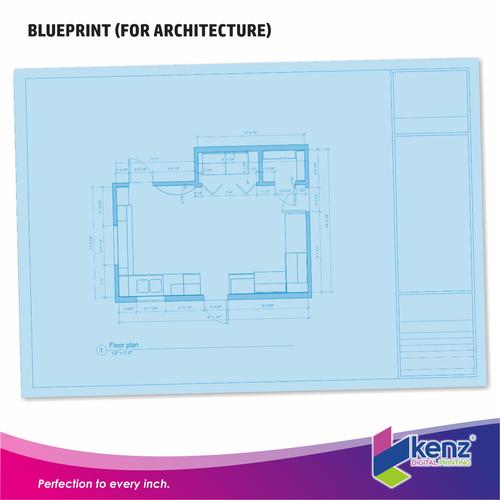 Jual Cetak BluePrint untuk Gambar Architect / Plotter Blueprint A1 ...