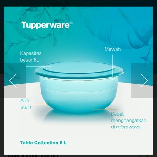 Jual table collection 6L tupperware - Hijau - Kab. Bekasi - wijaya ...
