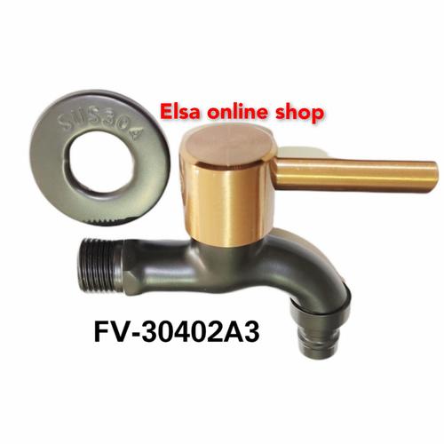 Jual Kran Dinding /Kran Taman Engkol/Kran Tembok Black Gold Stainless ...