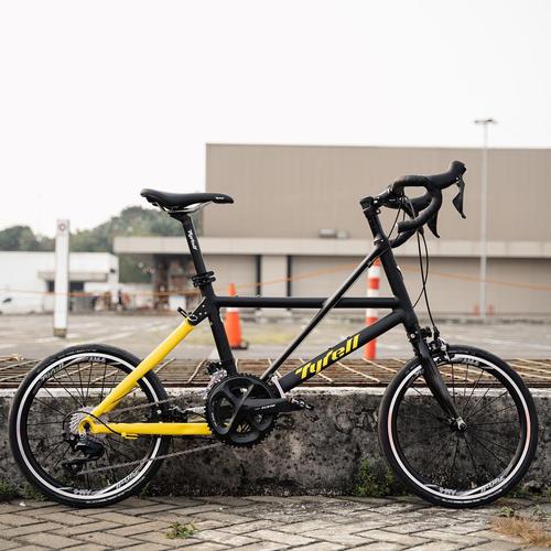 Jual Tyrell FX Folding Bike Drop Bar Shimano 105 Black Yellow Matt ...