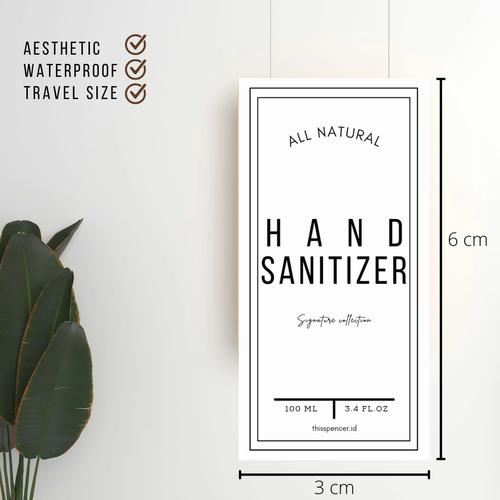 Jual Sticker Label Sabun Shampoo Serum Traveling Size Aesthetic - Hand ...