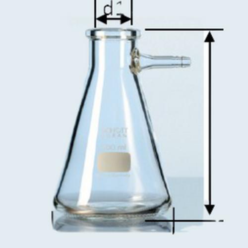 Jual Filtering Flask Erlenmeyer DURAN 500ml Alat Laboratorium - Jakarta ...