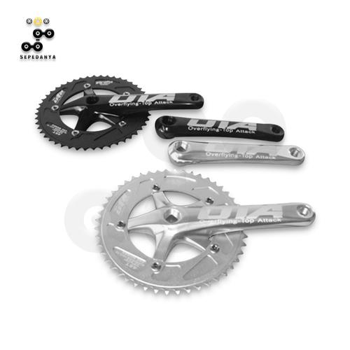 Jual OTA Crank Set Crankset 48t untuk Sepeda Fixie / Fixed Gear - Hitam ...