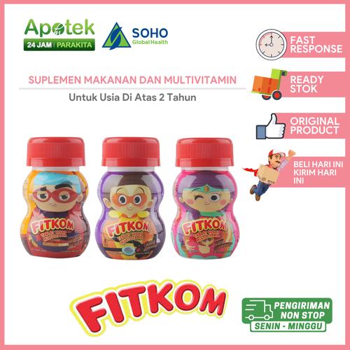 Jual Fitkom Multivitamin Plus Kalsium Tablet Hisap - jeruk - Kota ...