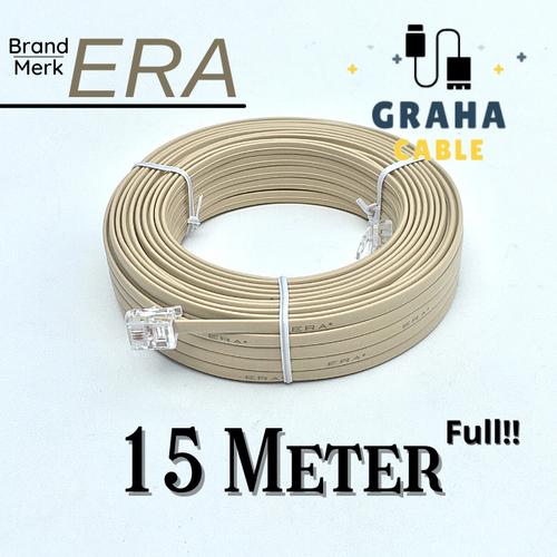 Jual Kabel Line Telepon + Pin RJ11 15 Meter - Jakarta Timur - Graha ...