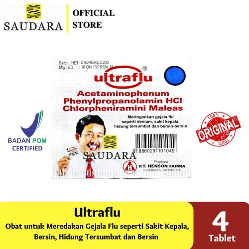 Jual Ultraflu Tablet (4 Tablet) - Obat Flu, Obat Pilek - Kota Surabaya ...