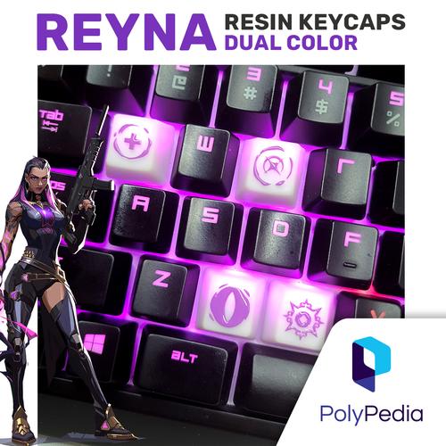 Jual Valorant Reyna Resin Keycaps Dual Color - Base Abu-abu - Kab ...