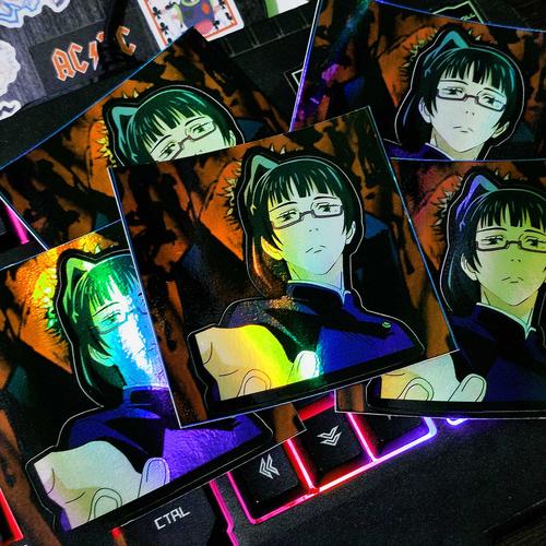 Jual STICKER STIKER HOLOGRAM ANIME -JUJUTSU KAISEN MAKI ZENIN Book ...