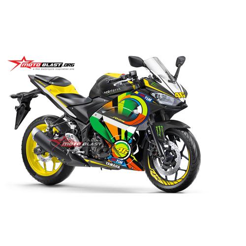 Jual Decal Sticker Motor Motoblast - Yamaha R25 Livery Sunmoon-Full ...