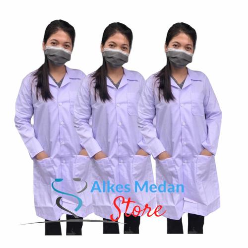 Jual Baju Laboratorium Lengan Panjang / Baju lab Bisa Bordir - S - Kota ...